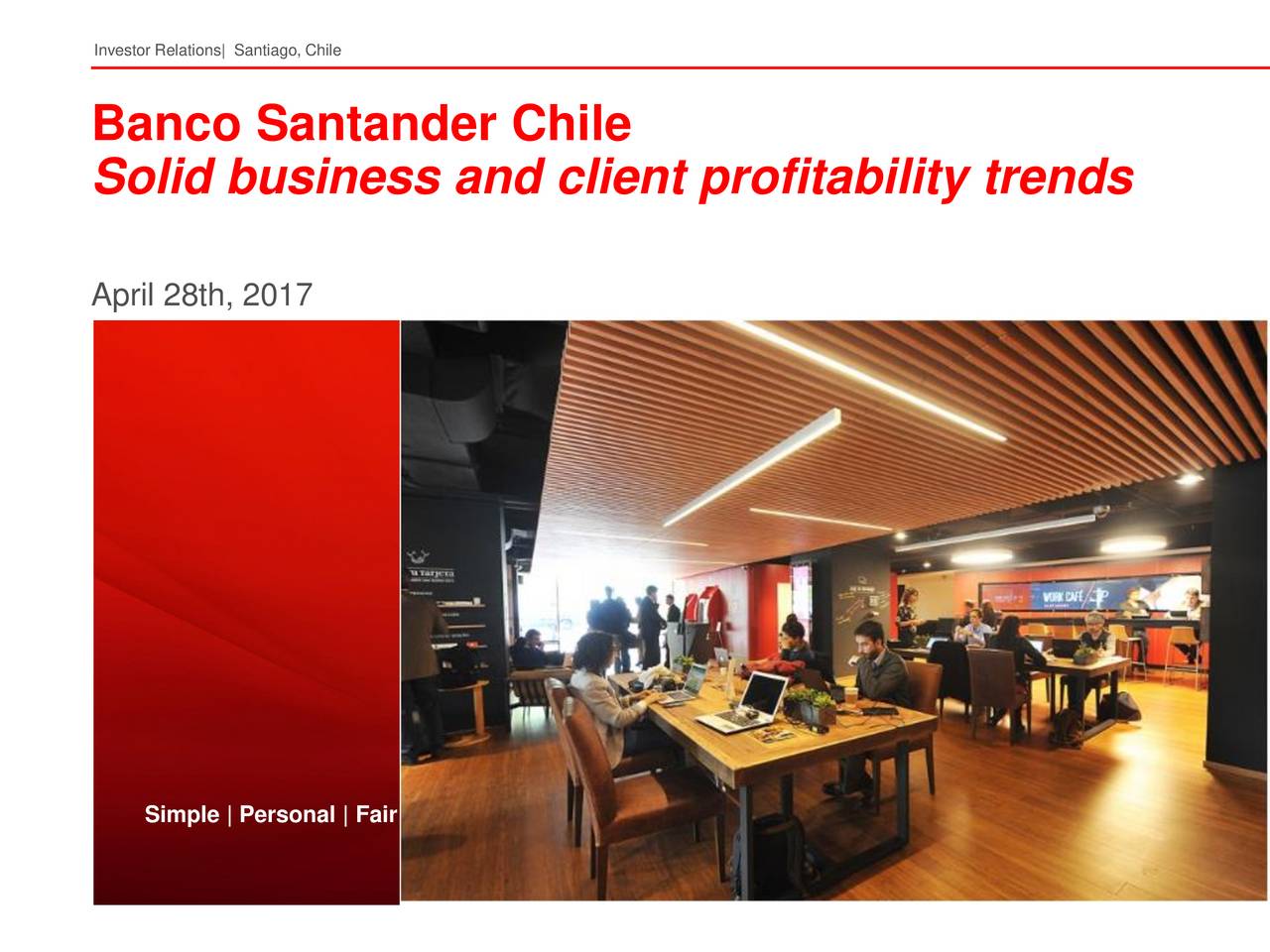 Banco Santander Chile 2017 Q1 Results Earnings Call Slides Banco